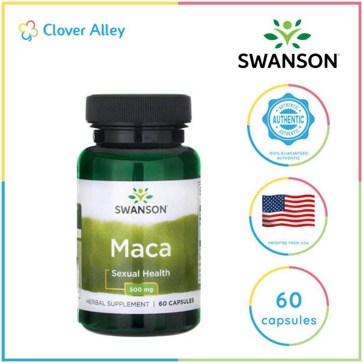 Swanson Maca, 500mg, 60 Capsules (05/2026 expiry) | Lazada PH