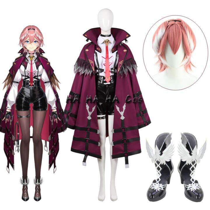 Vtuber Hololive Takane Lui Cosplay Costume Coat Full Set Combat ...