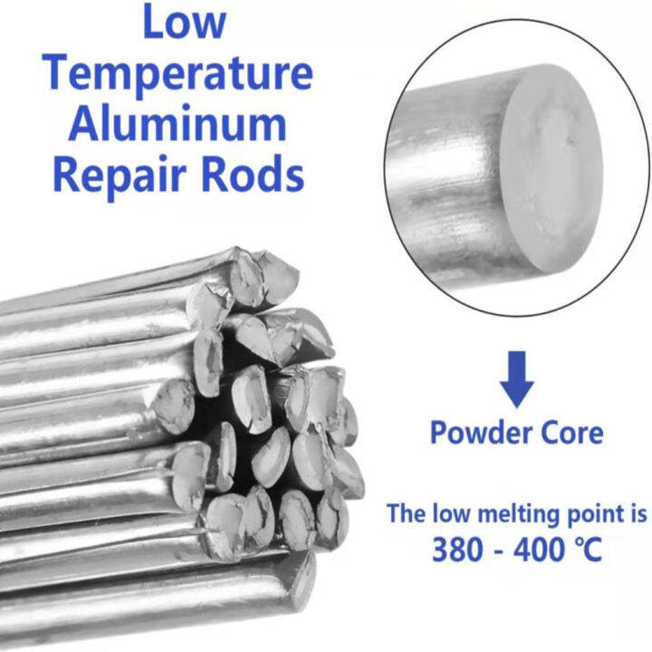 20 pcs อุณหภูมิต่ำ Easy Melt Aluminium Universal Welding Rod Cored Wire ...