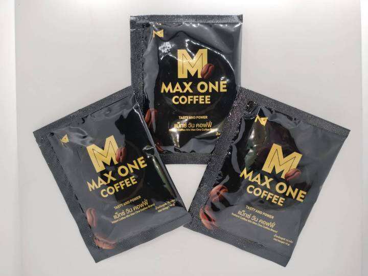 💥พิเศษร้านใหม่ {2แถม1รวม3ซอง} กาแฟแม็กซ์วัน กาแฟผู้ชาย MaxOne Coffee ชนิดซอง ขนาดทดลอง ส่งเร็ว ...
