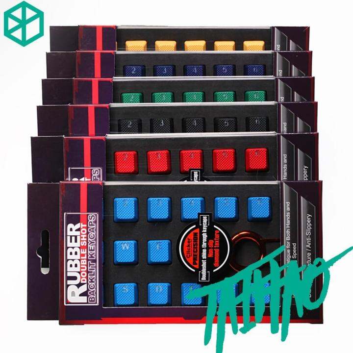 Taihao Ruer Gaming Keycap Set Ruerized Doubleshot Keycaps Cherry MX โปร ...