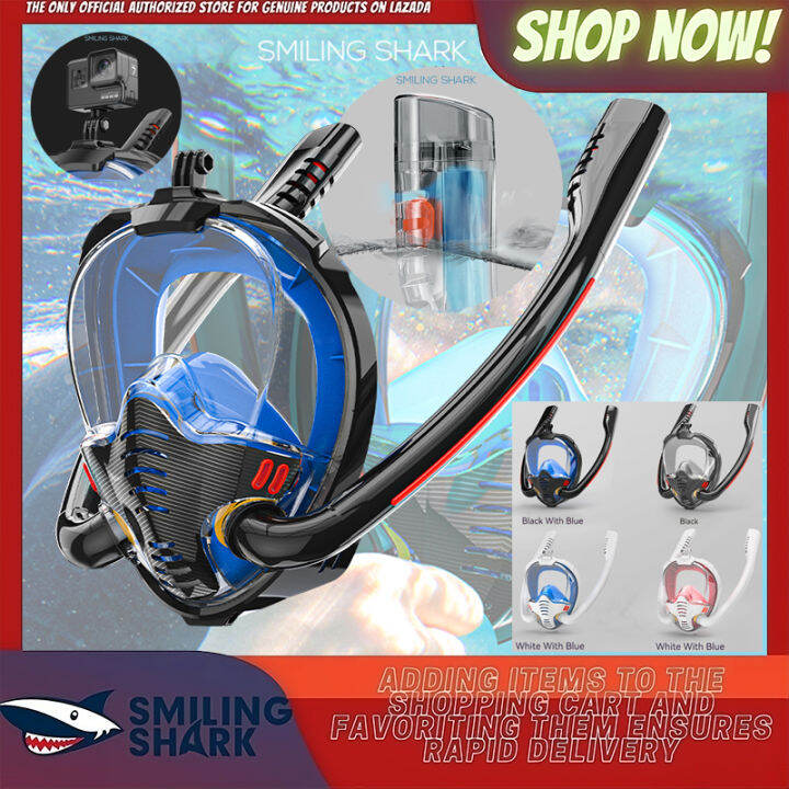 SmilingShark H7 Diving Mask Diving Accessories Diving Suit Dry Full ...