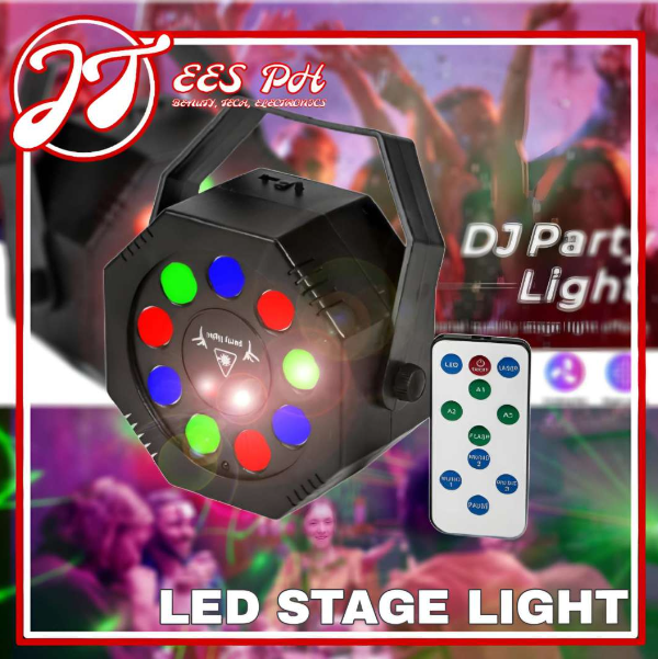 Stage Light DJ Disco LED Sound Activated Lights RGB Projector Party ...