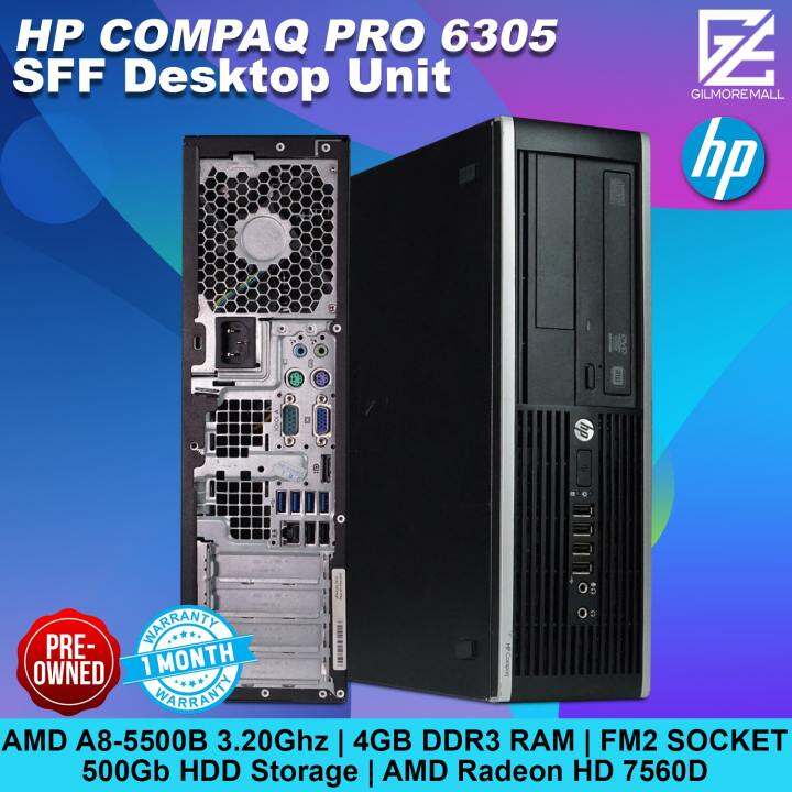 HP Compaq 6305 SFF Slim PC | AMD A8-5500B, 4GB RAM , 500GB HDD | Slim ...