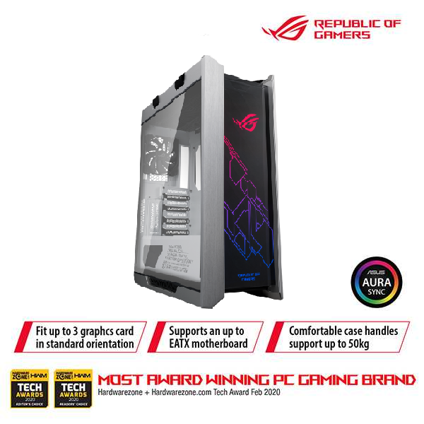 ASUS ROG Strix Helios White Edition RGB ATX/EATX mid-tower gaming case ...