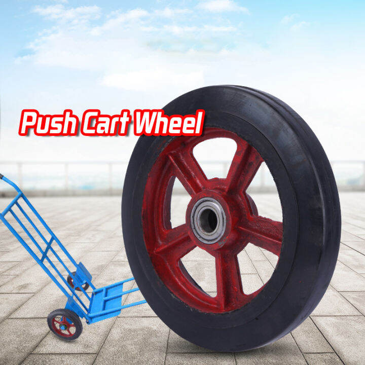 6'' Rubber Wheels For Heavy Cart Heavy Duty Push Cart Wheels Trolley ...