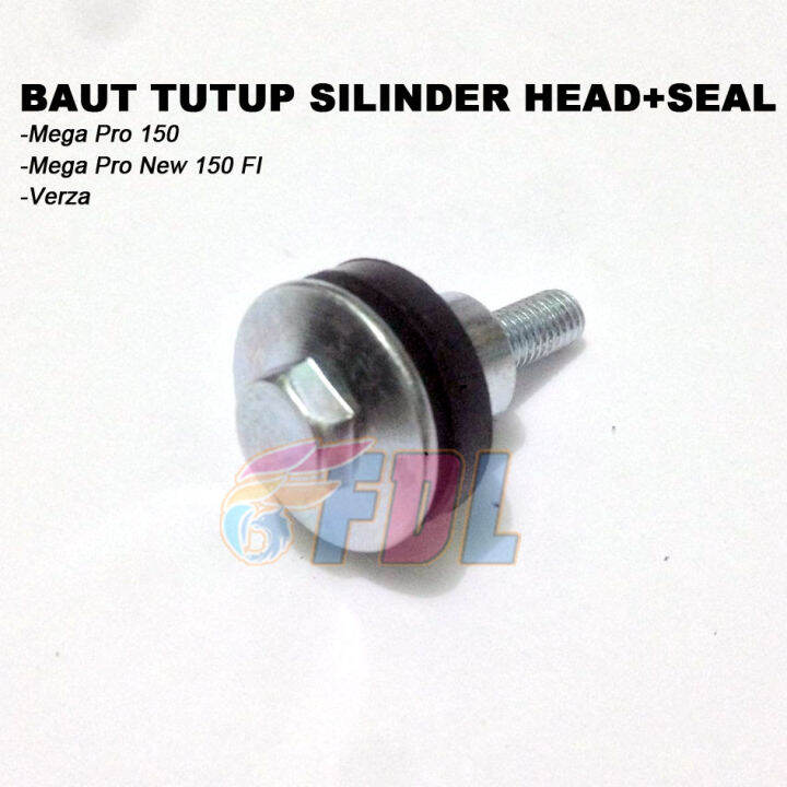 1 PCS Baut-Baud Tutup Head Cover Mesin-Cylinder Mega Pro New FI-150 ...