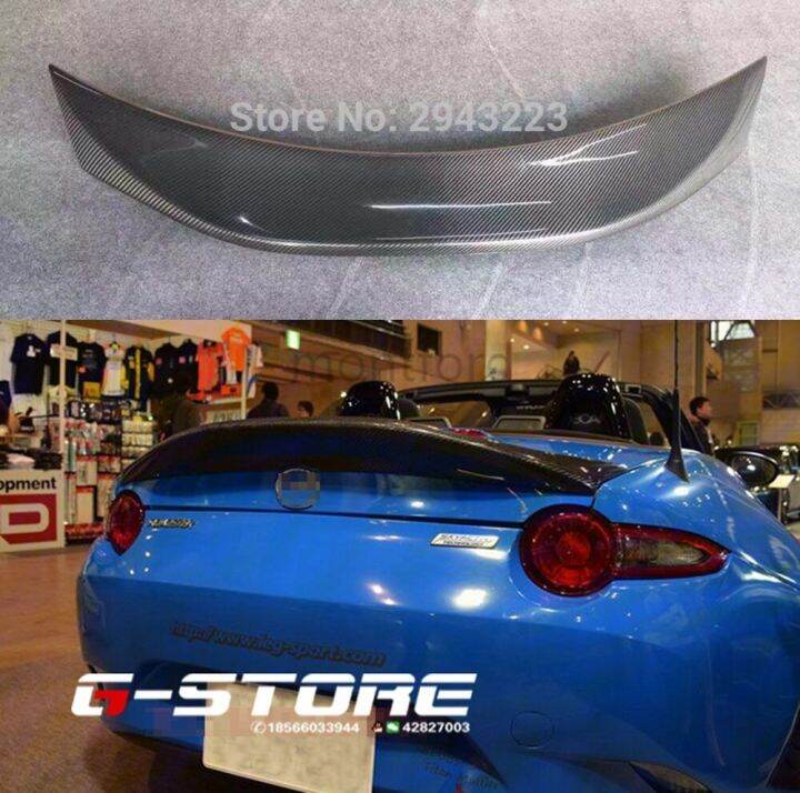 For Mazda MX5 Miata ND RF LMS Style FRP Fiber Glass Unpainted Duckbill ...
