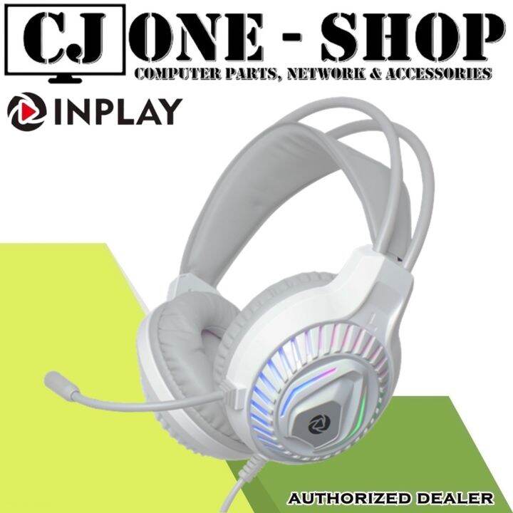 INPLAY H20 Gaming Headset RGB Light Noise Cancellation Wired Headphone With Mic For PC /Laptop ...