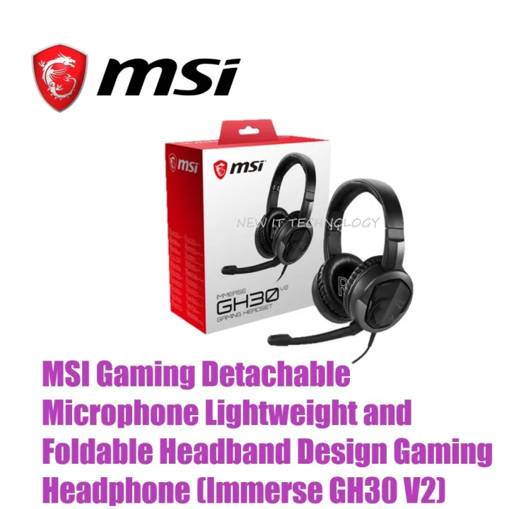 MSI Immerse GH20 & GH30 V2 Wired Gaming Headset Features Ultra ...