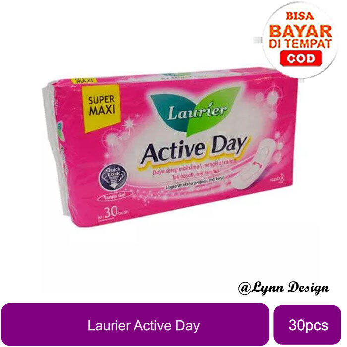 LAURIER Super Maxi Active Day 30S / Pembalut isi 30 pcs Lynn Design ...