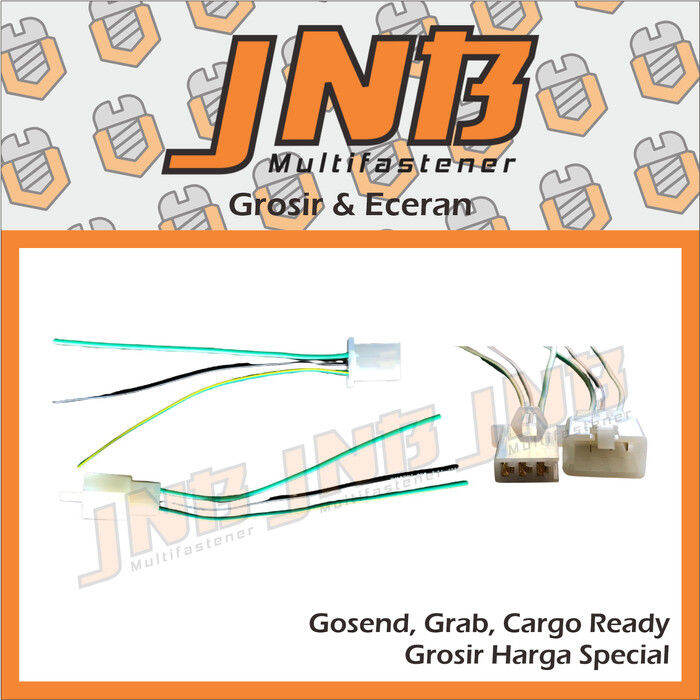 1 Set Socket Soket Sambungan 3 Pin 3Pin Kecil + Kabel 0.5 Motor Mobil | Lazada Indonesia