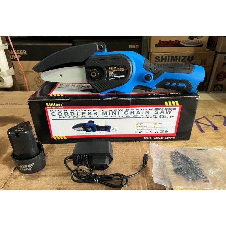 Gergaji Chainsaw Baterai 21 Volt / Mini Cordless Chainsaw BULL BL504 ...