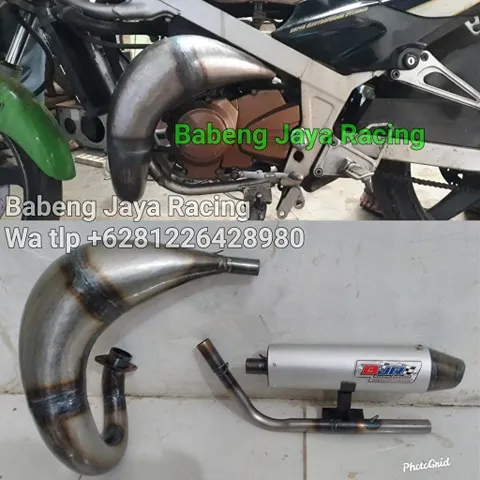 KNALPOT NINJA 2 TAK R RR UDANG TRAIL MODEL YZ KIDAL PNP RANGKA STANDAR KLX KTM CRF TS FULLSISTEM ...