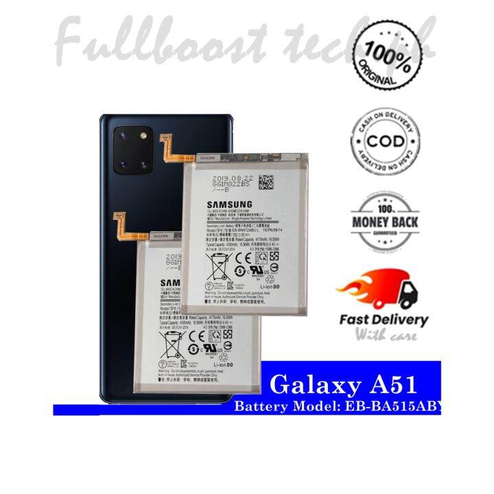 Original Samsung Galaxy A51 Battery Model: EB-BA515ABY (4000mAh ...
