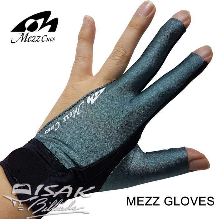 Mezz Billiard Glove - Grey Lycra - S, M, L - Sarung Tangan Biliar Cue ...