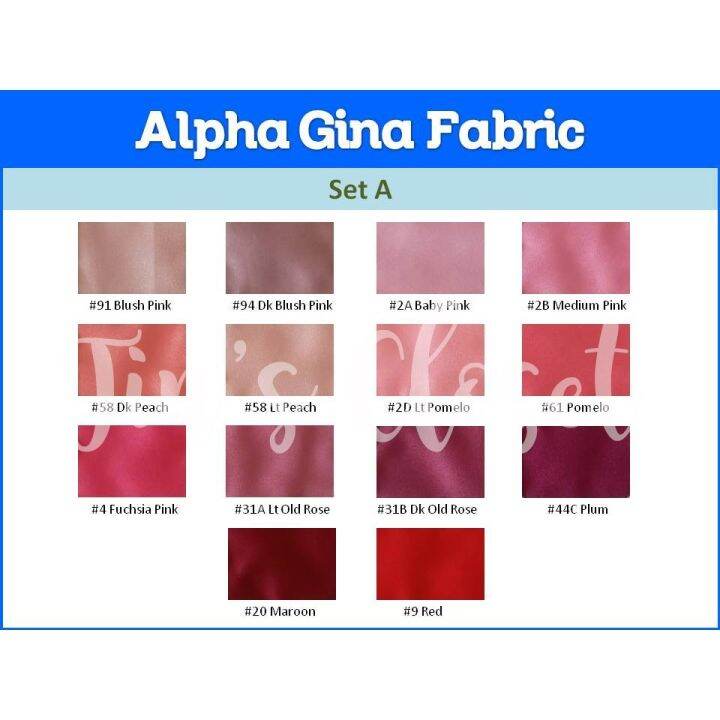 gina cloth per yard ♂Alpha Geena Gina Pongee Fabric Tela Textile Set A ...