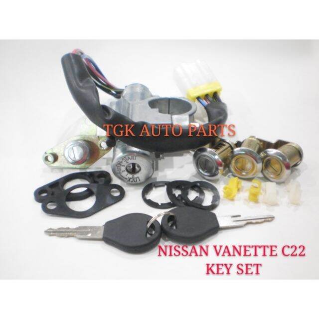 NISSAN VANETTE C22 STARTER KEY WITH DOOR KEY LOCK SET FULL SET | Lazada