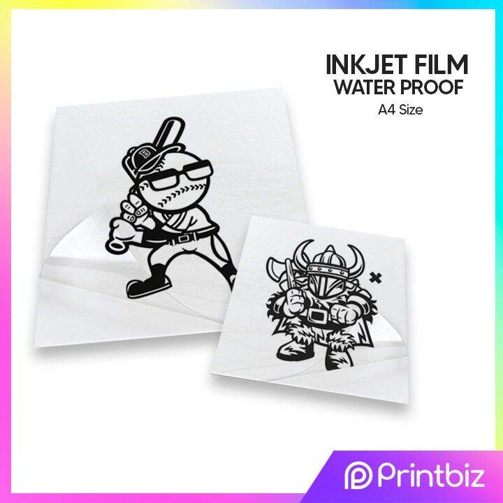 Inkjet Film / Acetate A4 size Waterproof & Non-Waterproof A4 Size ...