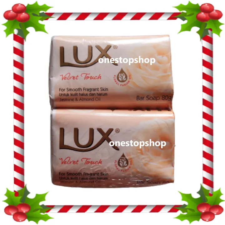 Lux Velvet Touch Beauty Soap Bar 80g x 4 | Lazada PH