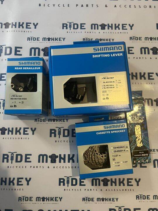 Shimano ALIVIO SET Shifter + RD Roller 3 x 9 speed + 9s shimano ...