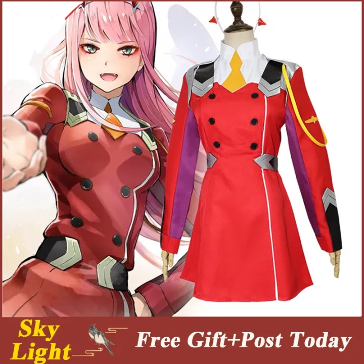 top DARLING 02 Zero Two Cosplay Costume DARLING in the FRANXX Anime ...
