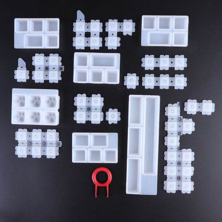 inf 1 Set Manual DIY Mechanical Keyboard Key Cap Silicone Mold UV ...