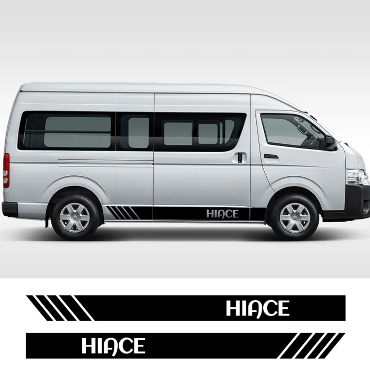 Hiace Car Sticker For Toyota, 2 Pieces, Door Stickers, Side Skirt, Bus ...