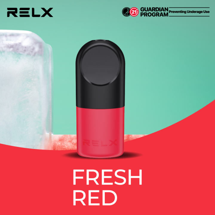 RELX Pod Pro-1 Pod Pack-Fresh Red-30mg/g-STD (Vape Juice) | Lazada PH
