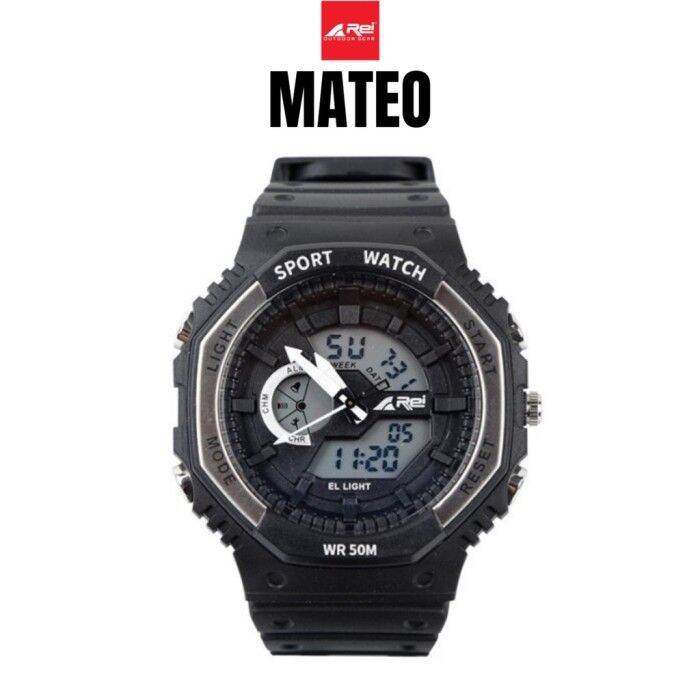 Rei Mateo Jam Tangan Digital Analog Pria Arei Outdoorgear watch ...