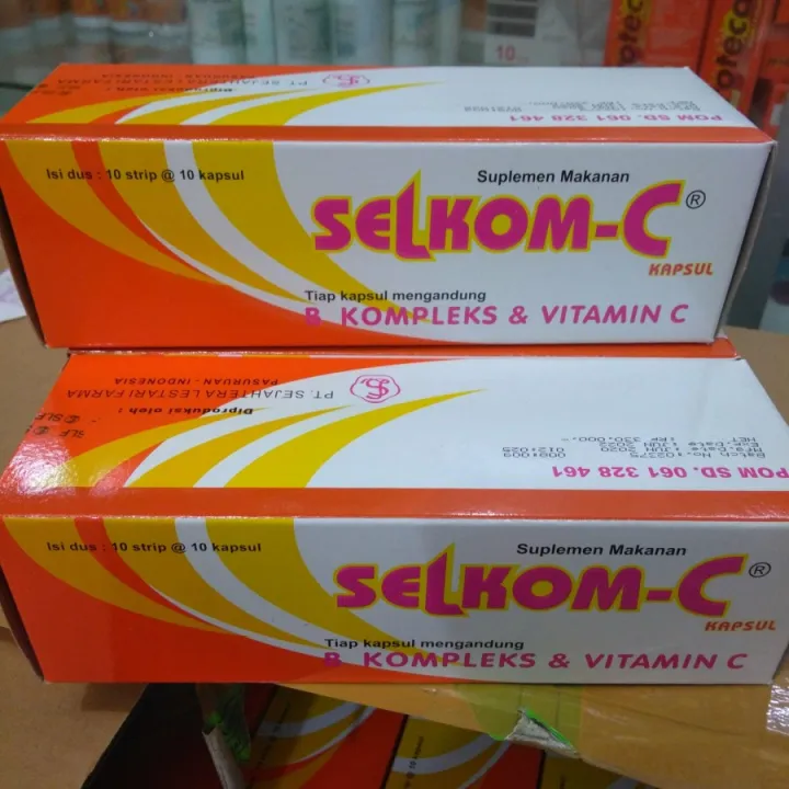 SELCOM C Multivitamin + B Complex vitamin daya tahan tubuh ASLI ...