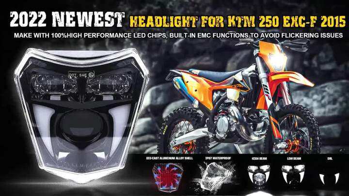 Fx Mask Enduro Motorcycle Mask Headlight For KTM EXC Accessories XC SX ...