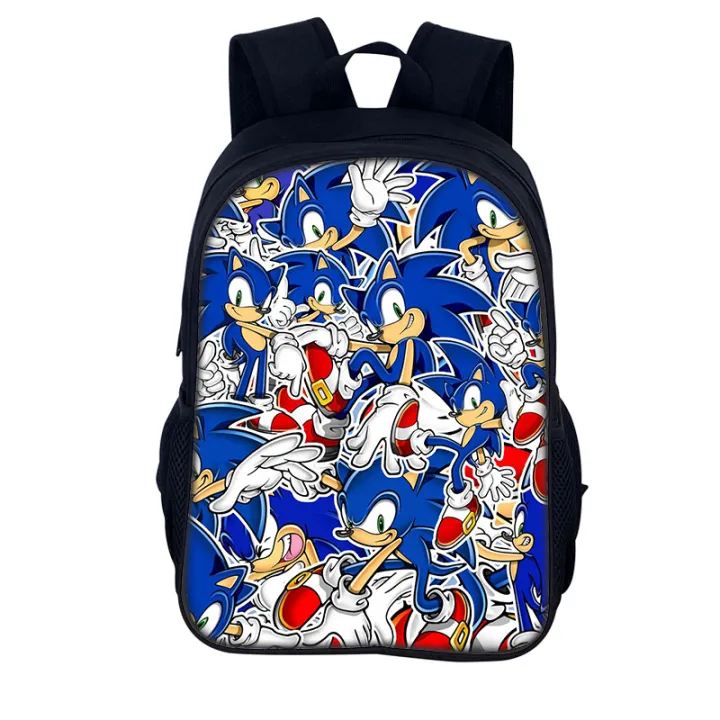 Sonic The Hedgehog Boys Girls Cartoon Backpack Japanese Style Backpack ...
