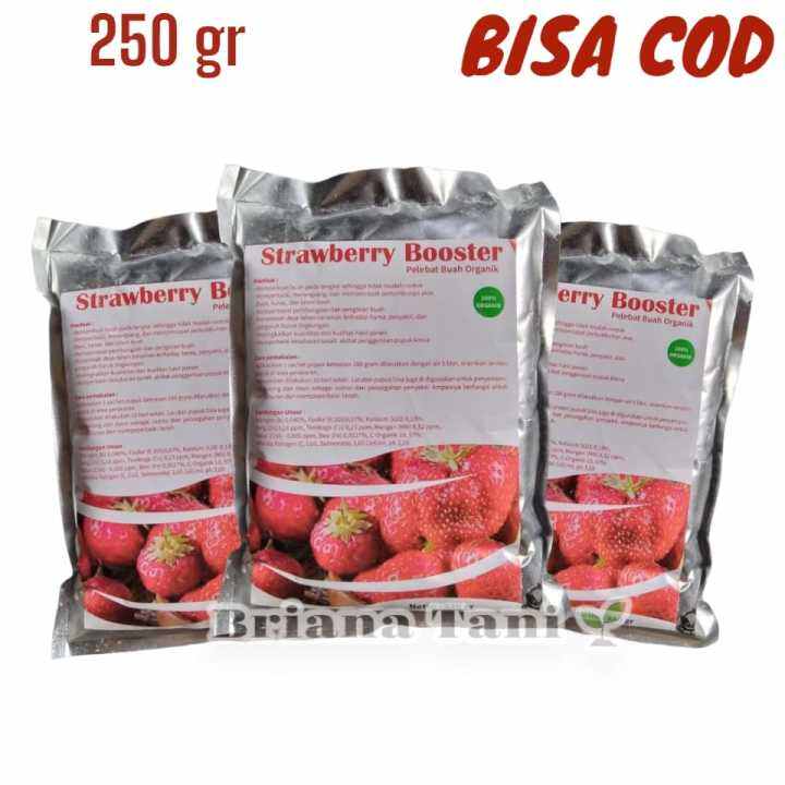 Booster Strawberry 250gr Pupuk Organik Perangsang buah strobery agar ...