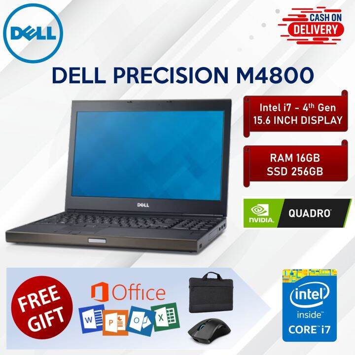 Dell Precision M4800 Workstation i7 4th Gen Workstation Laptop 16GB RAM ...