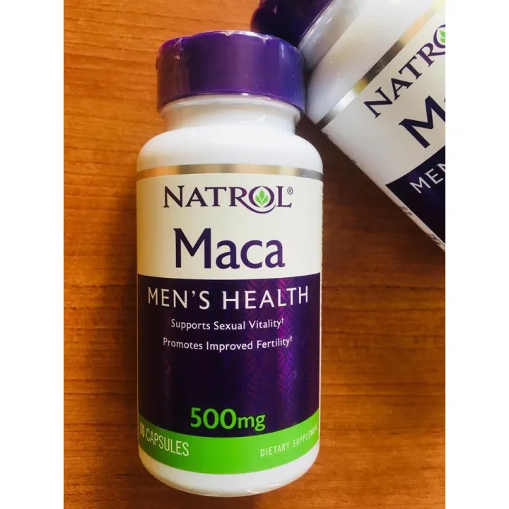 หัวมาคาสกัด Maca 500 mg 60 Capsules (Natrol®) Superfood ต้นตำรับของมาคา ...
