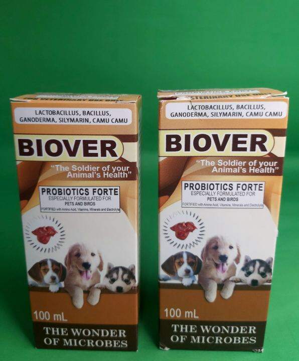 [FC REYES AGRIVET] Biover Probiotics Forte for Pets and Birds 100ml ...