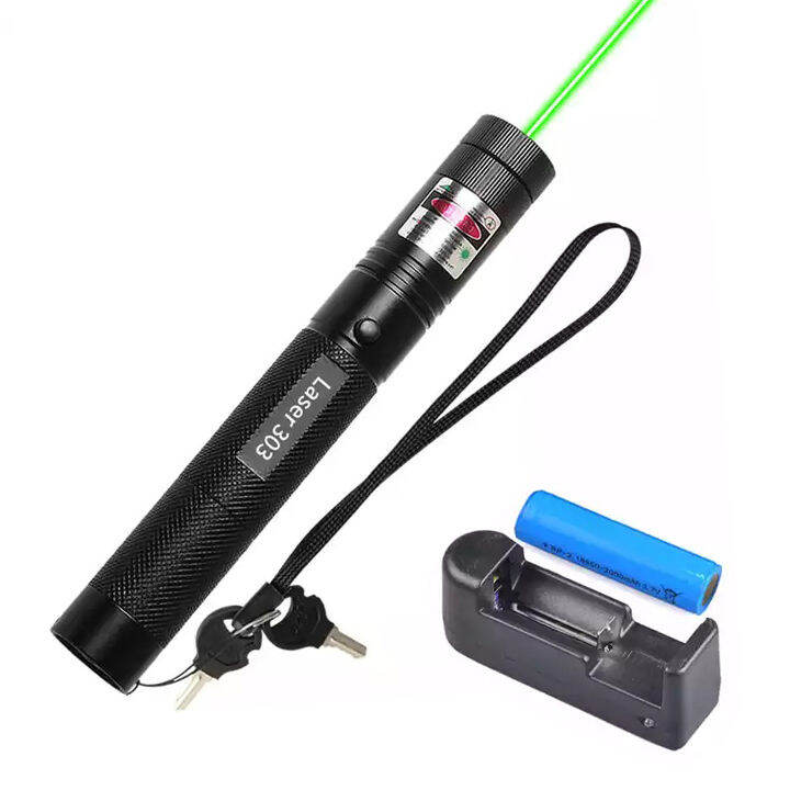 Đèn Pin Laser 303 Chính Hãng Kèm Full Hộp + Pin + Sạc | Lazada.vn
