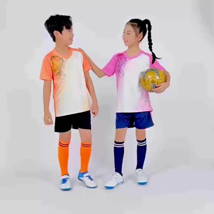 hushdg ชุดฟุตบอลสำหรับเด็กของ Su Rui Da ชุดฝึกพิมพ์เสื้อสำหรับนักเรียน ...
