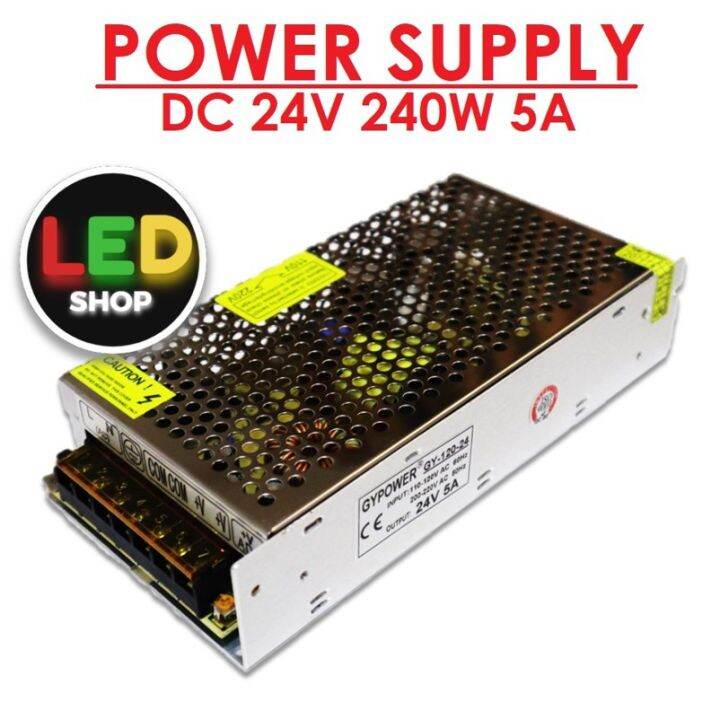 Power Supply DC 24v 120w 5A, LED Driver, Transformer 120watts 5ampere ...