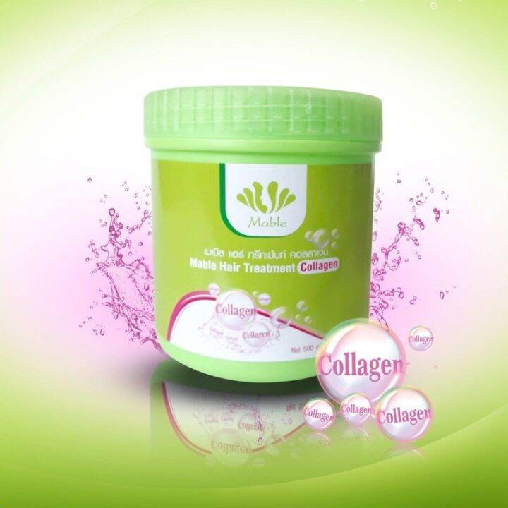 Mable Hair Treatment callagen เมเบิล เเฮร์ ทรีทเม้นท์ คอลลาเจน 500g.จาก ...