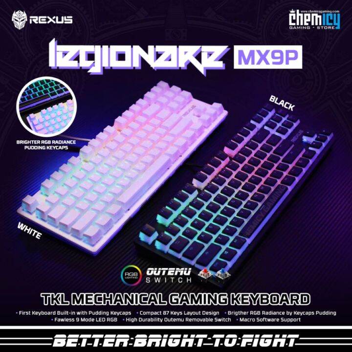 Rexus Legionare MX9P RGB TKL Mechanical Gaming Keyboard | Lazada Indonesia