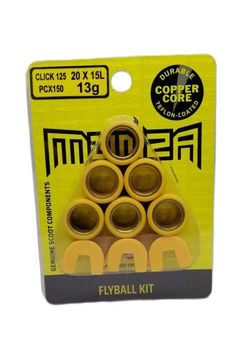 (13g) Monza Scooter FlyBall (w/ Free Sliders) Pulley Ball Honda Click ...