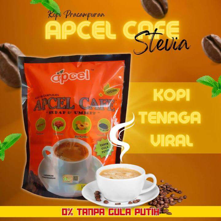 Apcel Cafe Stevia / Kopi Apcel Coffee dengan pemanis stevia (Baru ...