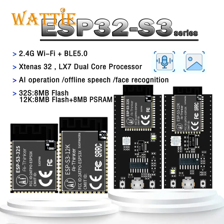 Esp32 S3 S3 Esp32 S3 32s Esp32s S3 12k Esp32 Ble5 0ใหม่ผลิตภัณฑ์บอร์ดพัฒนาโมดูล Speech