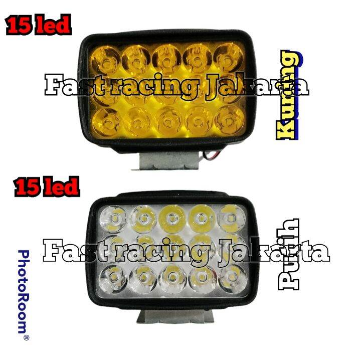 kuning dan putih Lampu LED Laser Gun Bar Tembak Sorot CREE Motor Mobil ...