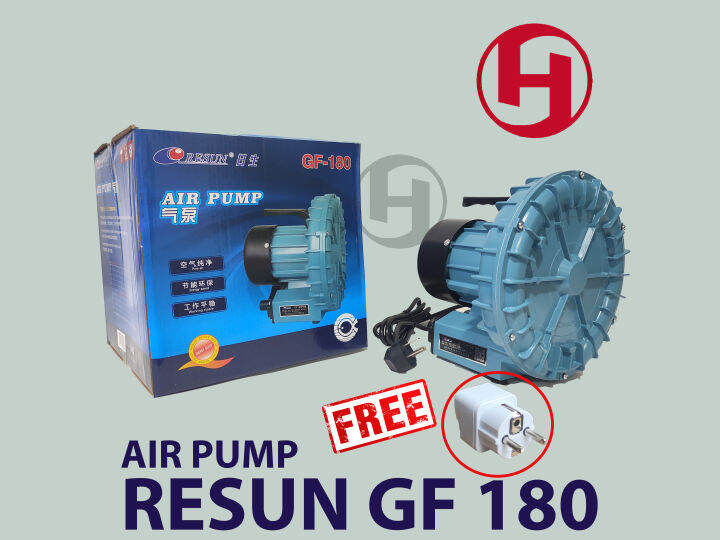 AIR PUMP RESUN GF 180 POMPA UDARA AERATOR HEAVY DUTY BLOWER | Lazada ...