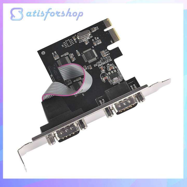 PCIe Serial Card PCI-Express to Dual Serial Ports RS232 Interface ...