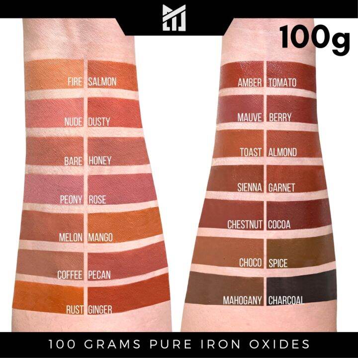 100 GRAMS Pure Iron Oxide Powder for Cosmetics Colorant for Lipbalm ...