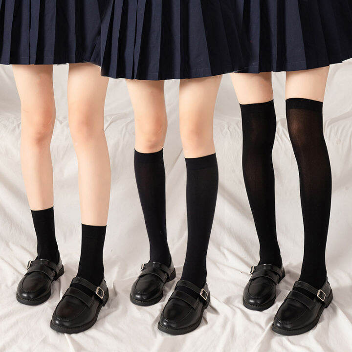 Q&P 1pair Knee High Socks School sock Korean Japanese Ladies Women ...